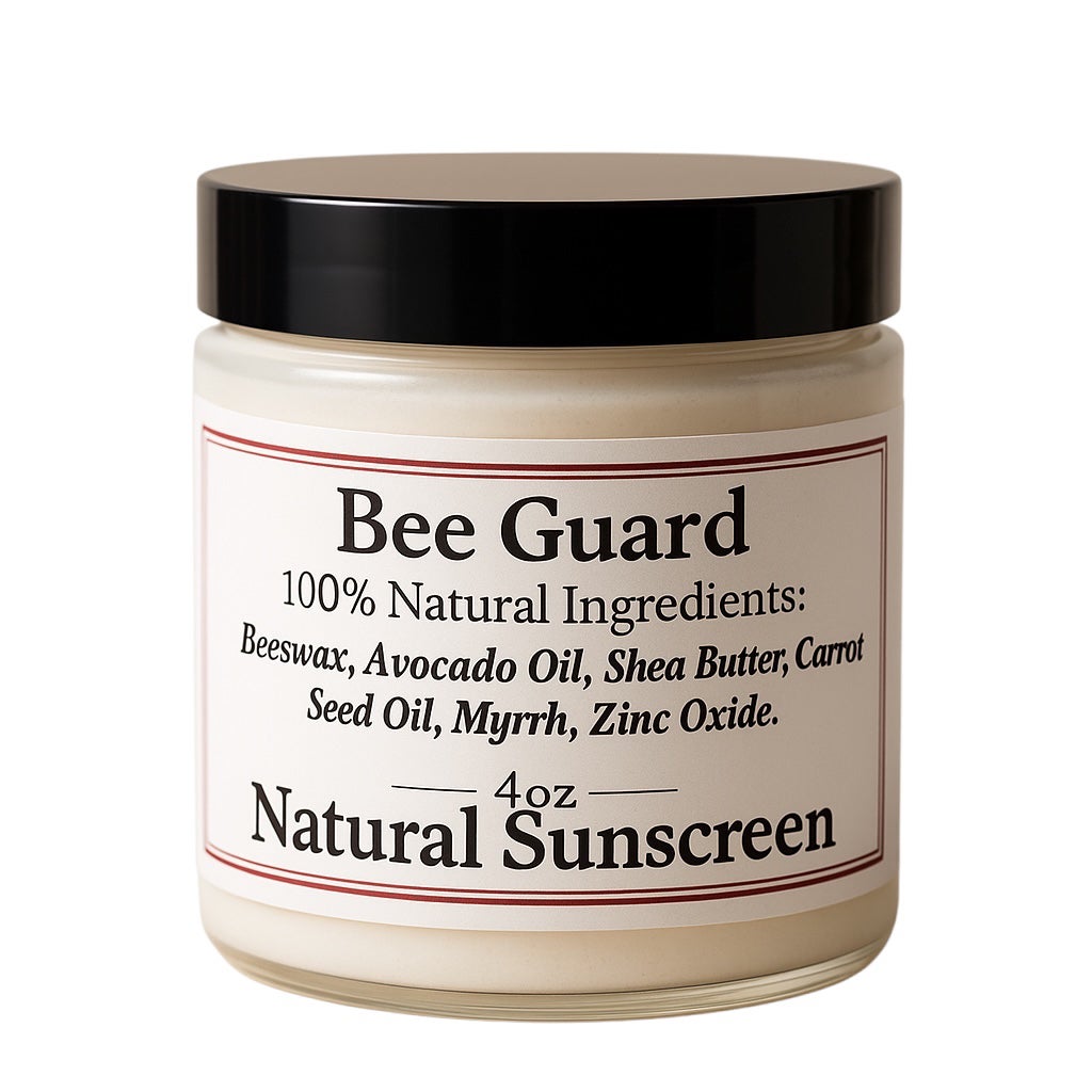 Natural Beeswax Sunscreen | WildHoneyBeeFarm